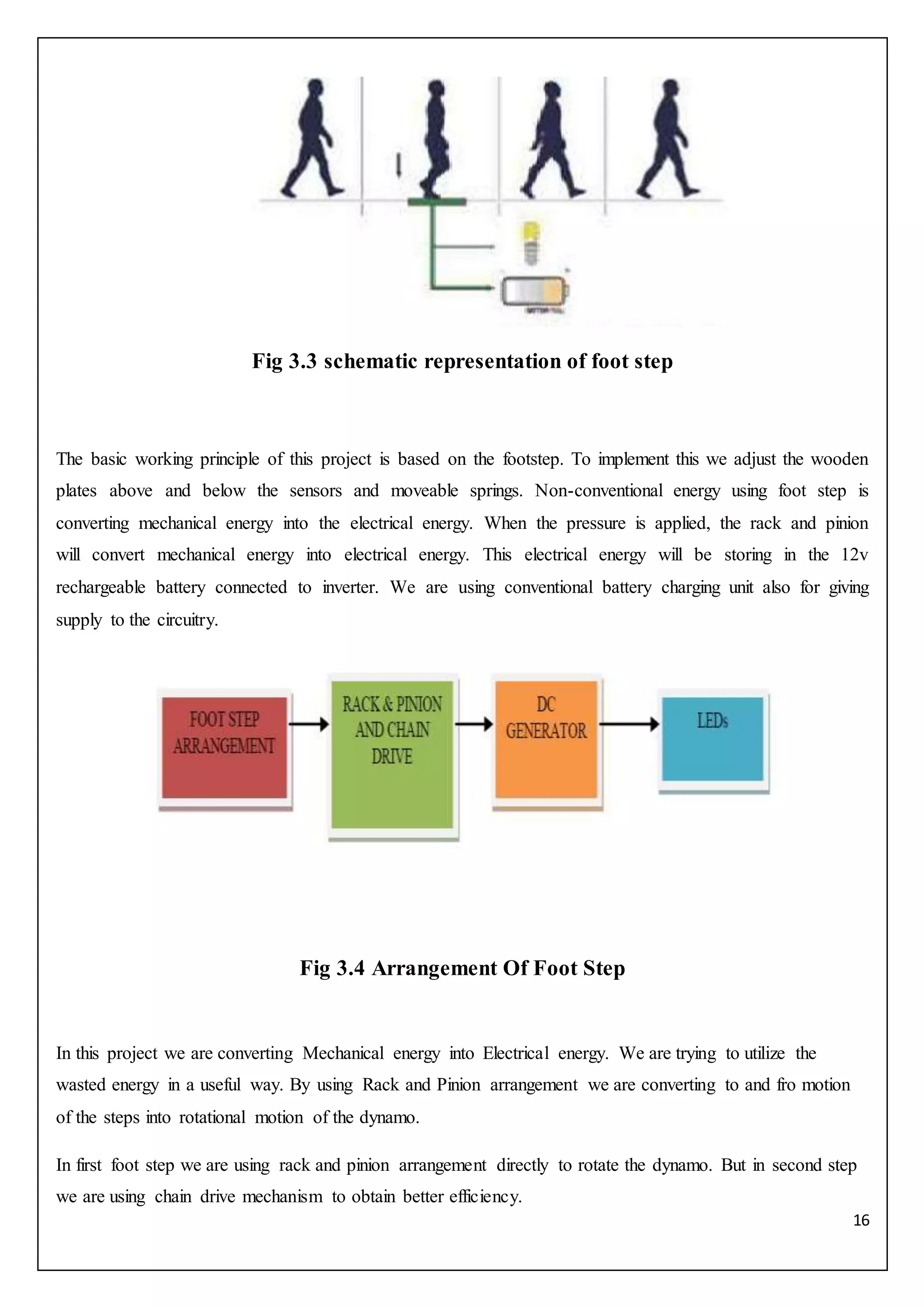 A project report on Foot Step Power Generation By Indrakumar R Padwani ...
