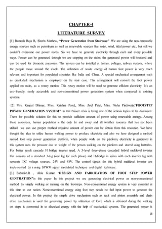 A project report on Foot Step Power Generation By Indrakumar R Padwani ...