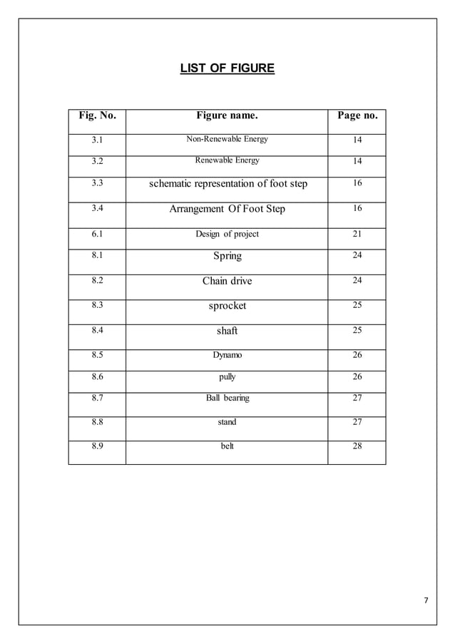 A project report on Foot Step Power Generation By Indrakumar R Padwani ...