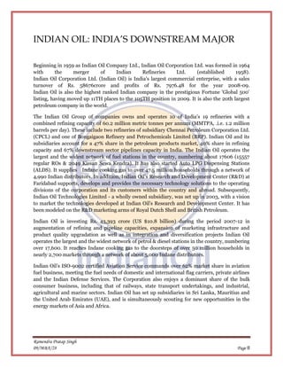 iocl project report on : | PDF