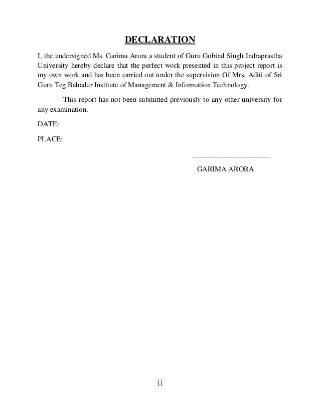 PROJECT REPORT ON HALDIRAM