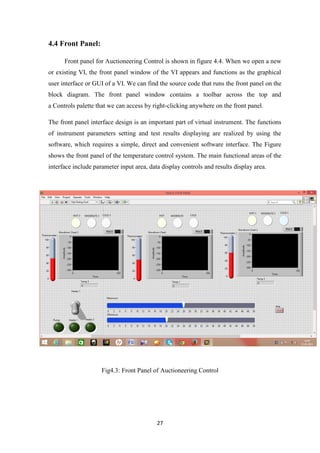 Report of Auctioneering Control For Temperature Using LabVIEW. | PDF
