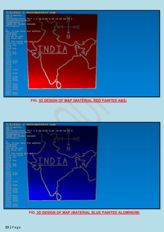 A project report of map of india made by the CNC SIMULATOR PRO software ...