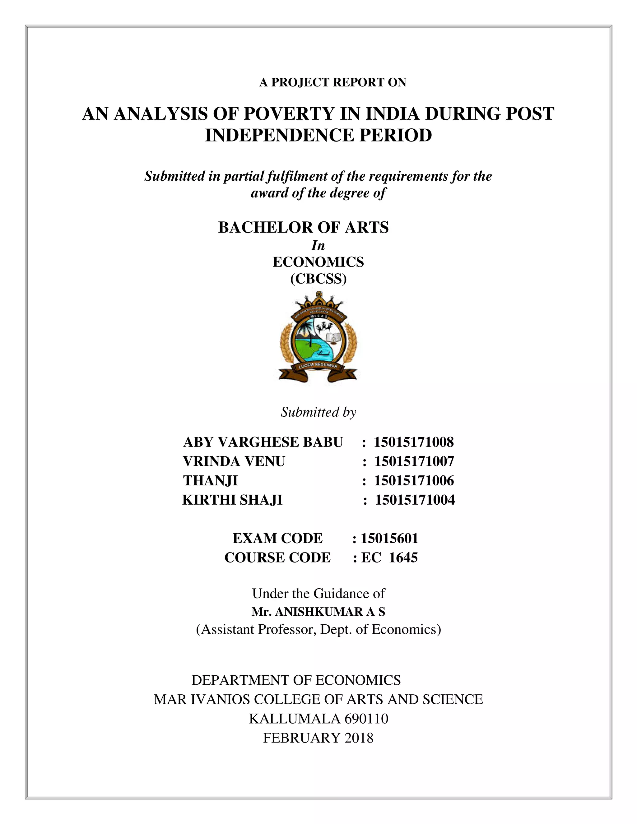 POVERTY IN INDIA | PDF