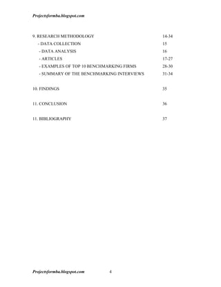 A project report on benchmarking of hr practices | DOC