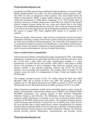 A project report on brand preference of mobile phones | DOC