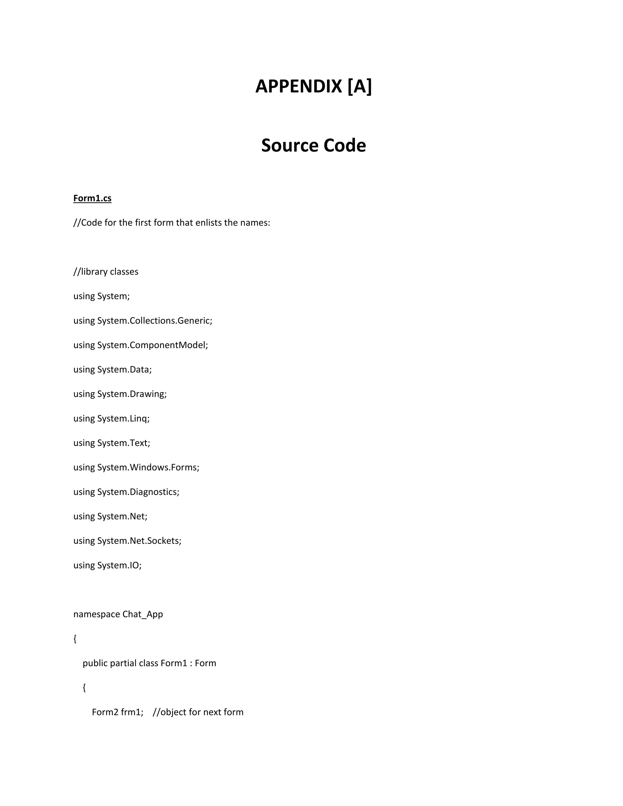 A project report on chat application | PDF