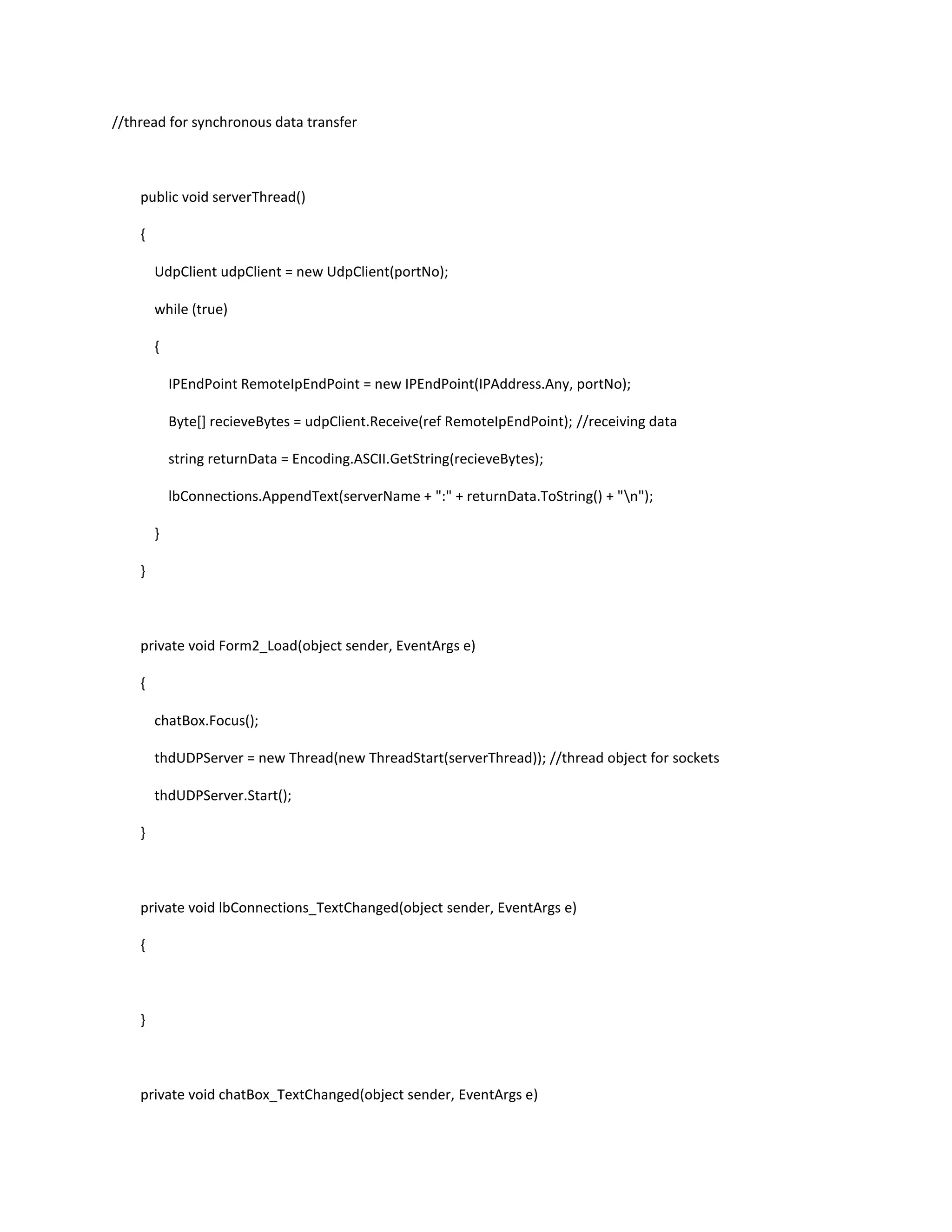 A project report on chat application | PDF