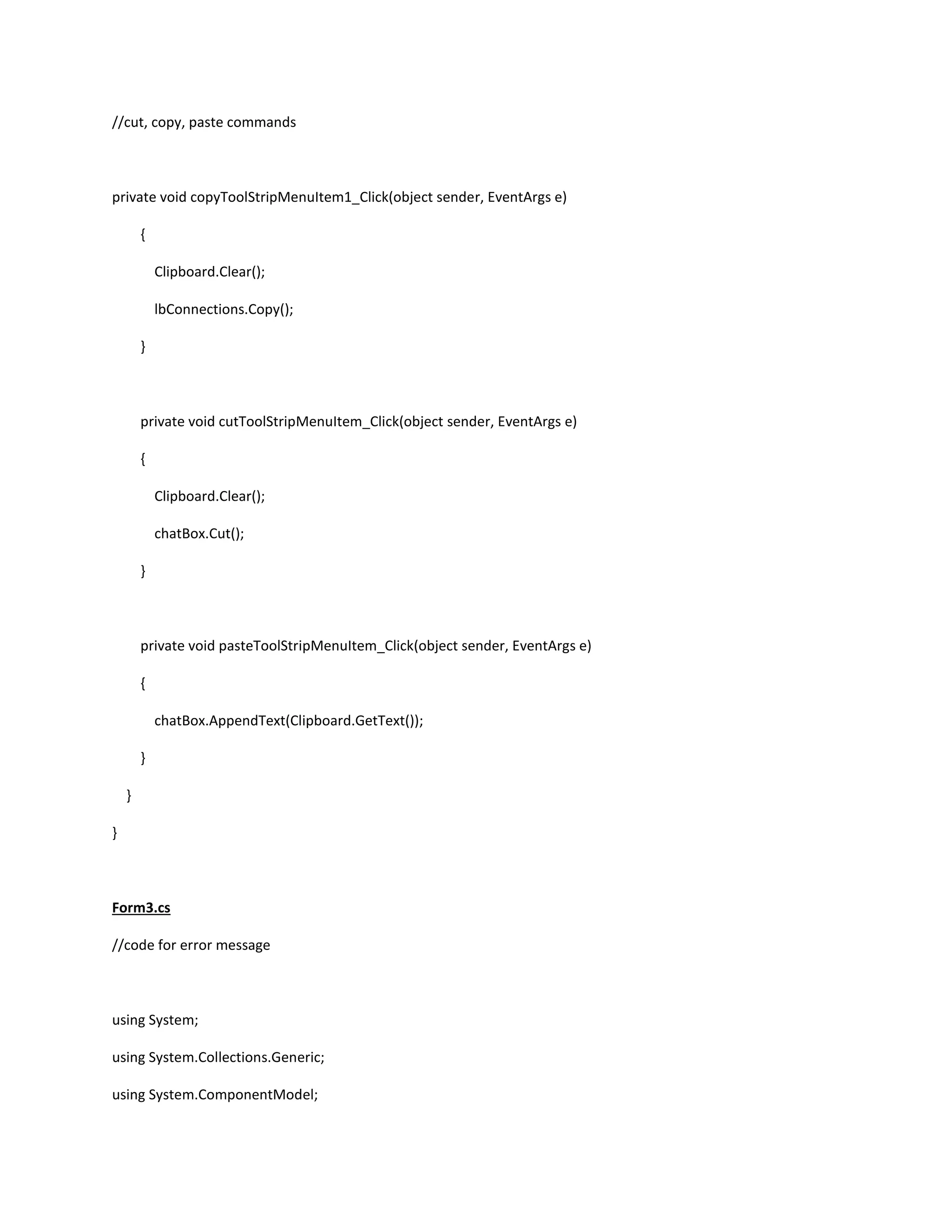 A project report on chat application | PDF