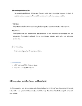 A project report on chat application | PDF