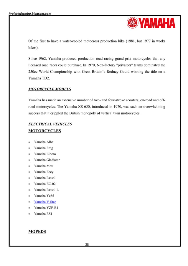 A project report on customer satisfaction of two wheelers industries ...