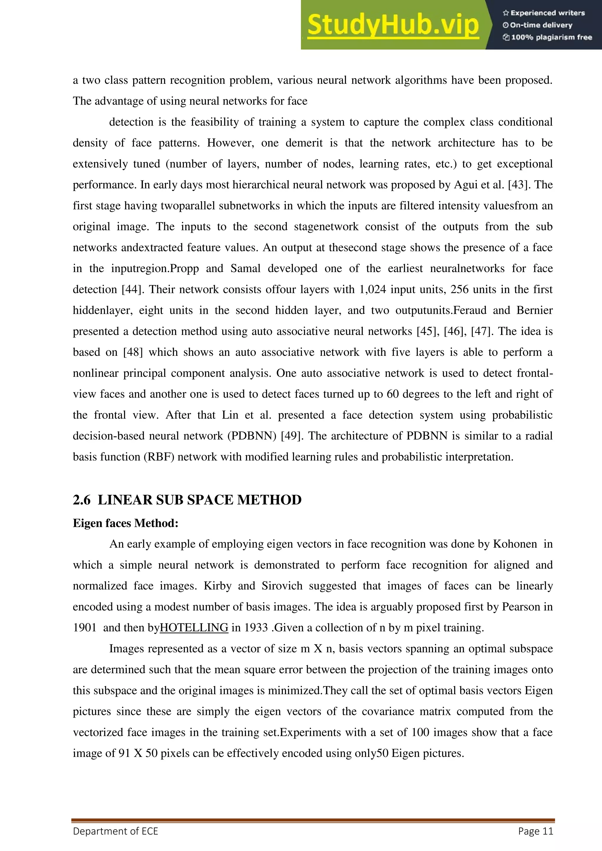A PROJECT REPORT ON FACE RECOGNITION SYSTEM WITH FACE DETECTION | PDF