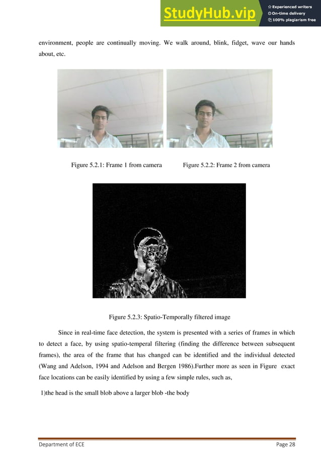 A PROJECT REPORT ON FACE RECOGNITION SYSTEM WITH FACE DETECTION | PDF