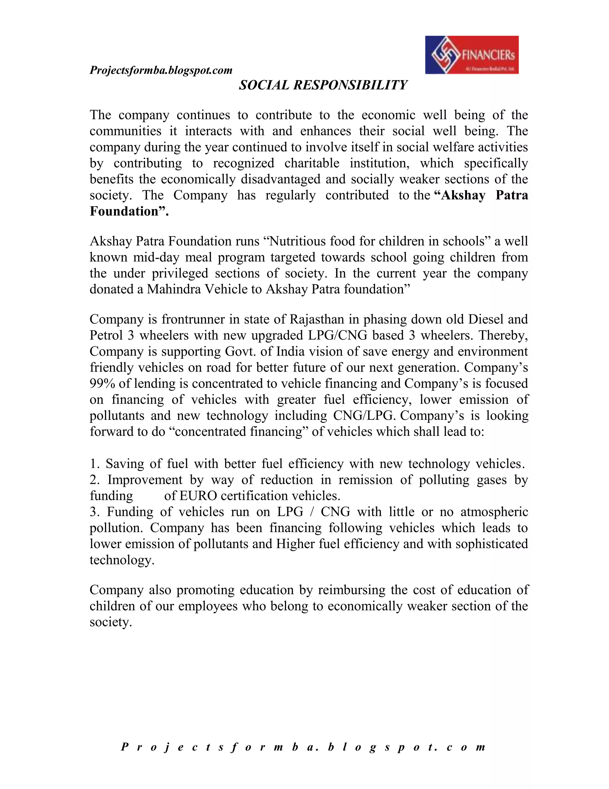 A project report on financial statement analysis | DOCX