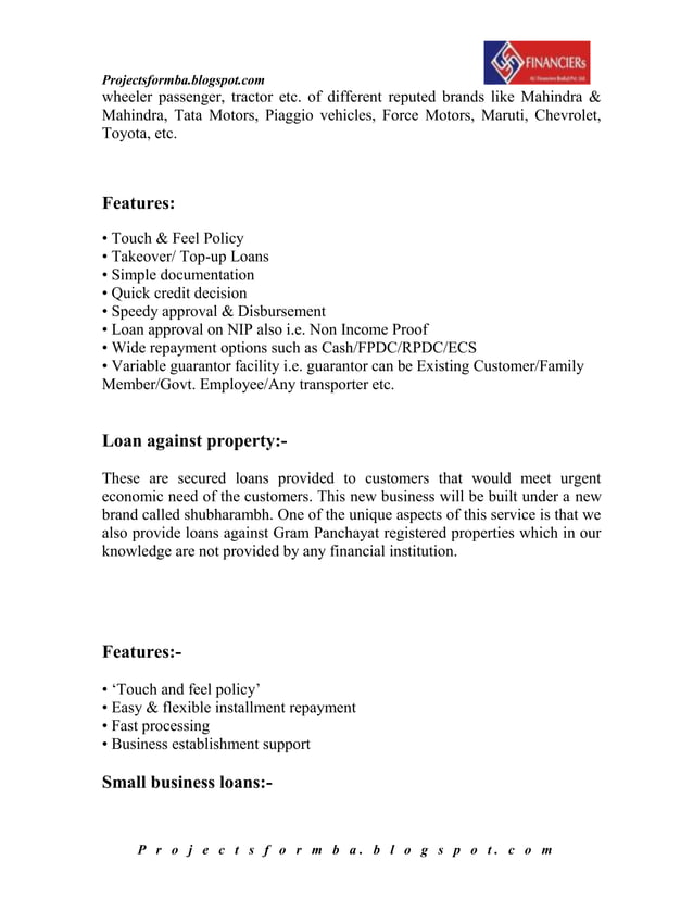 A project report on financial statement analysis | DOCX