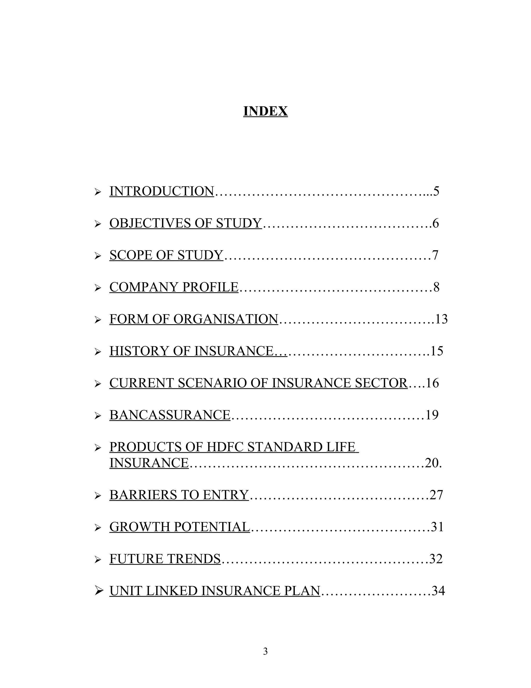 A project report on hdfc standard life insurance | DOC