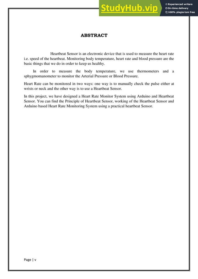 A Project Report On Heartbeat Sensor using Arduino.pdf