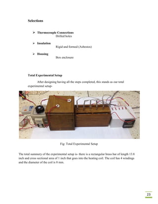 A Project report on Heat Conduction Apparatus | PDF