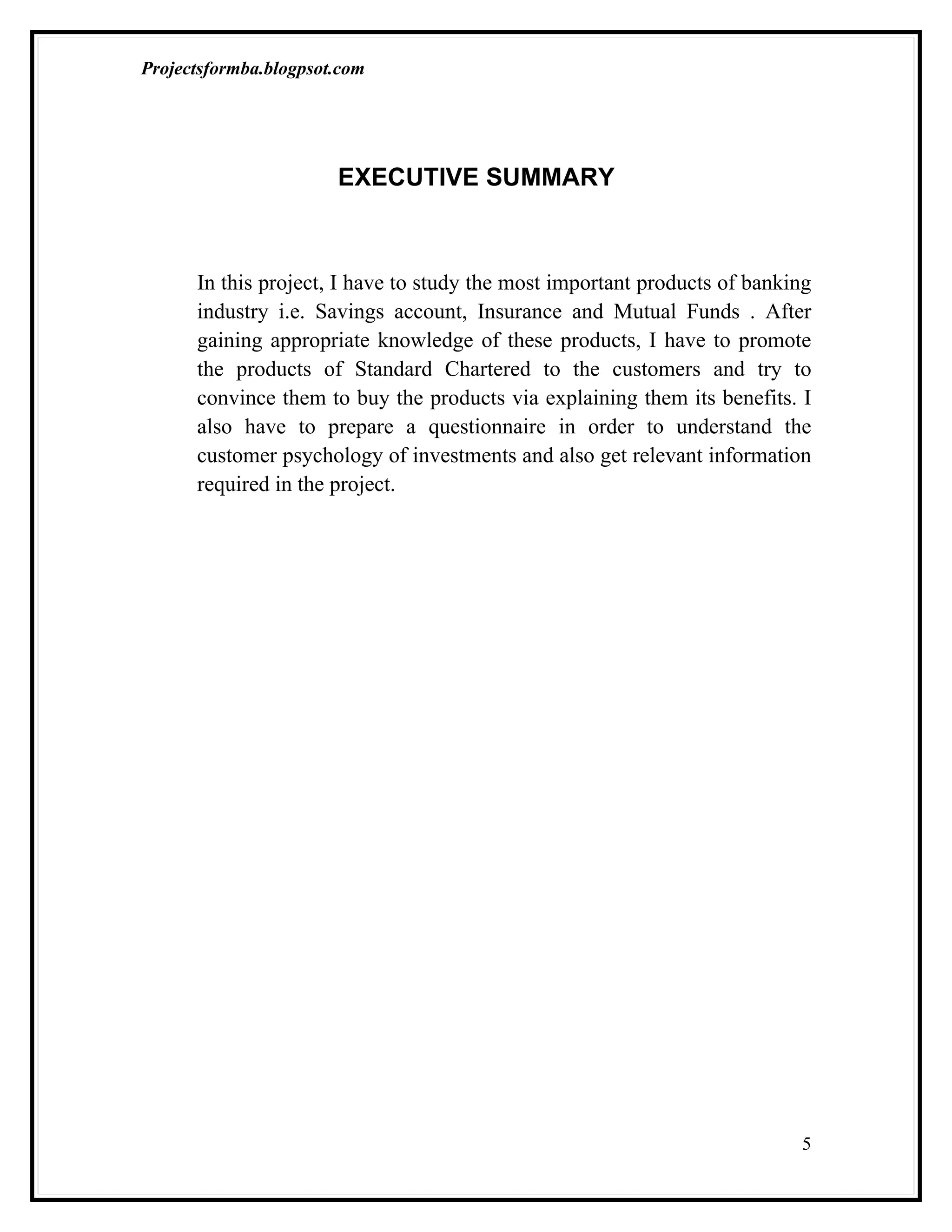 A project report on investment strategies and portfolio management at ...