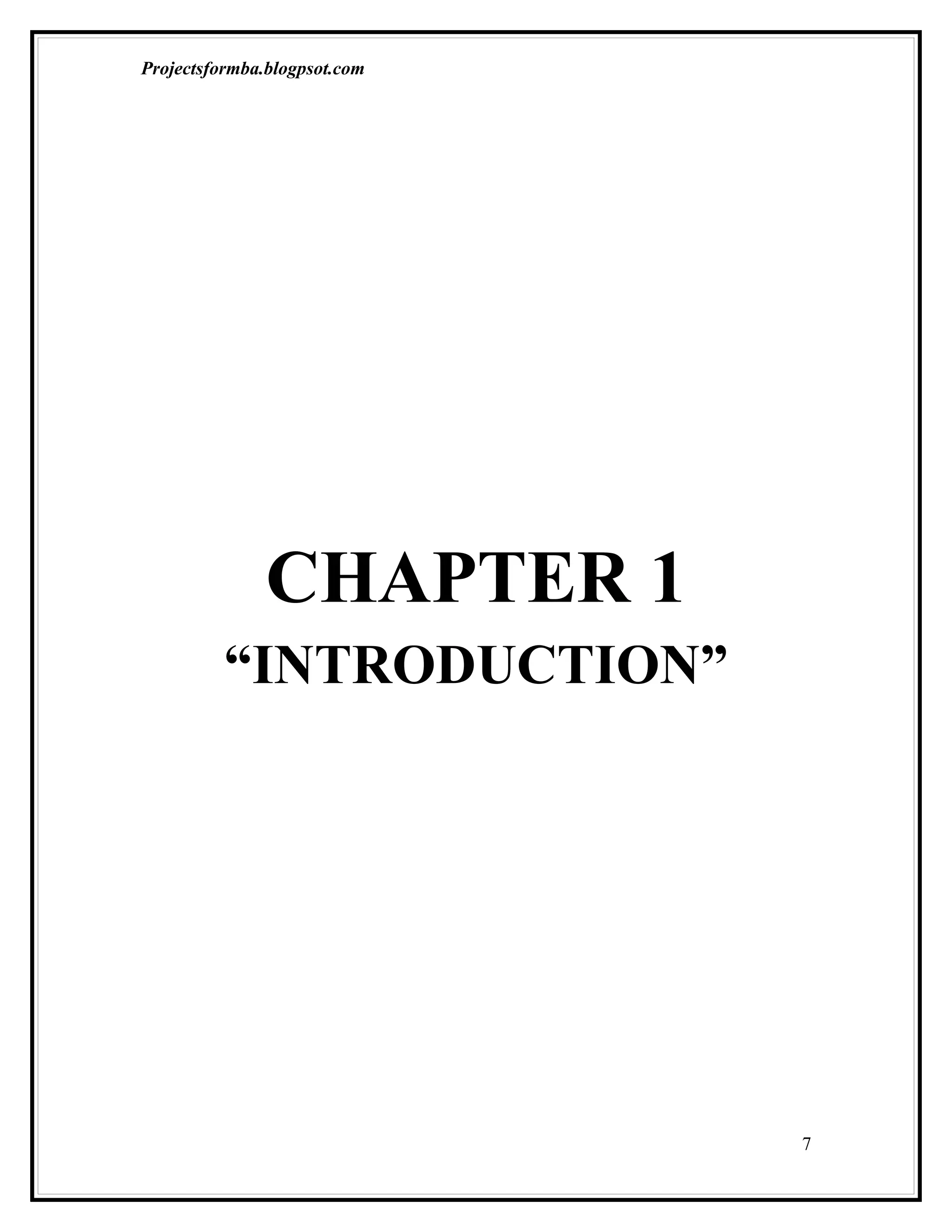 A project report on investment strategies and portfolio management at ...