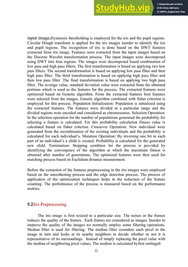 A PROJECT REPORT ON IRIS RECOGNITION SYSTEM USING MATLAB | PDF | Eye and Vision Conditions ...