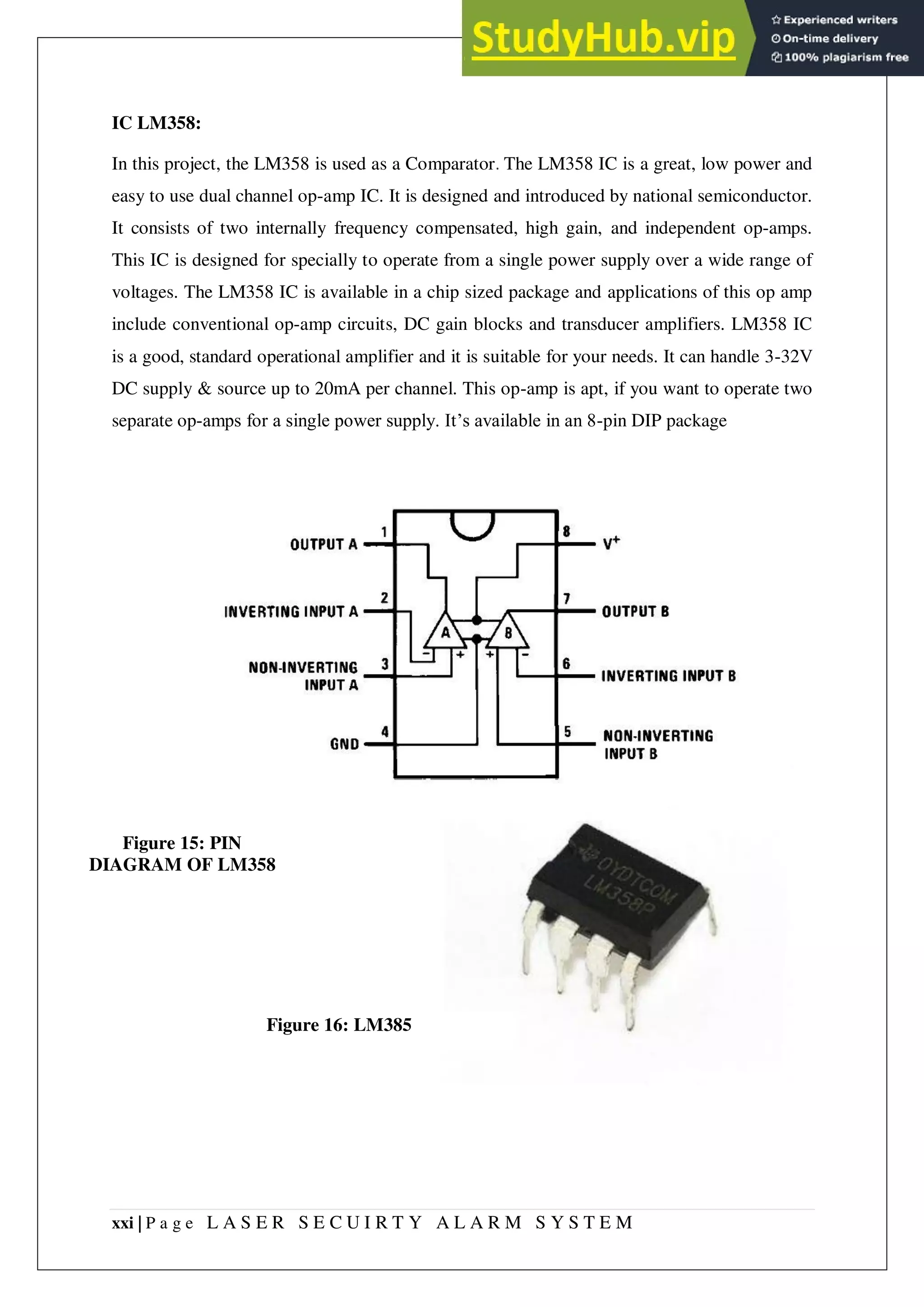 A PROJECT REPORT On LASER SECURITY ALARM SYSTEM | PDF