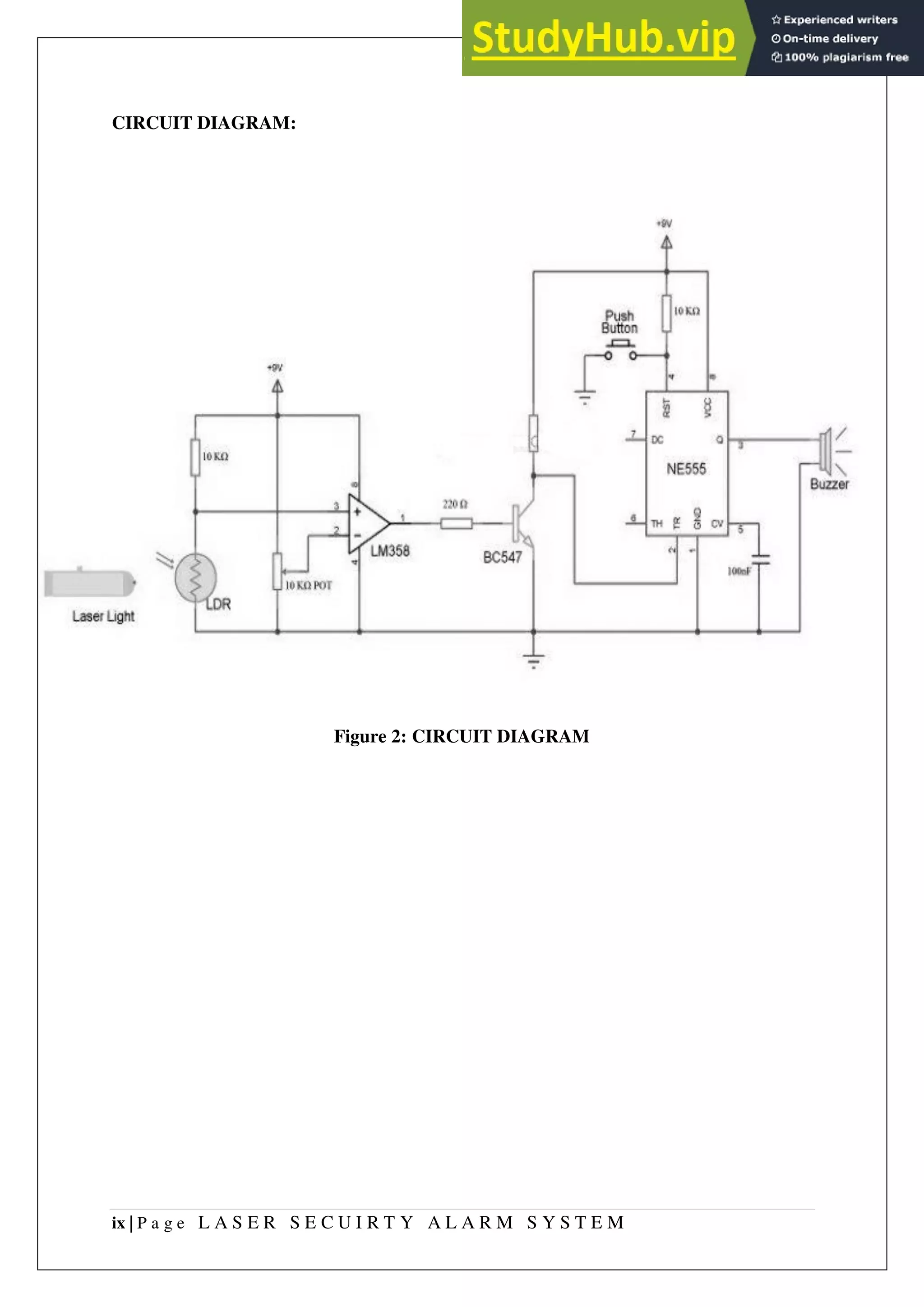 A Project Report On Laser Security Alarm System Pdf