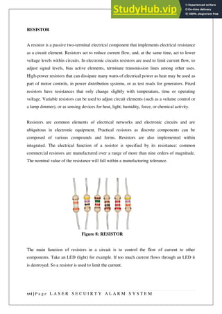 A PROJECT REPORT On LASER SECURITY ALARM SYSTEM | PDF
