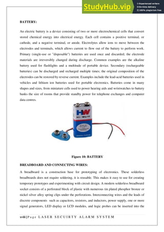 A PROJECT REPORT On LASER SECURITY ALARM SYSTEM | PDF