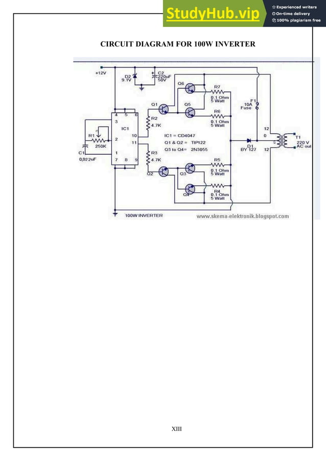 A Project Report On MINI INVERTER 12V TO 220V | PDF | Internet of ...
