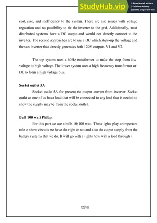A Project Report On MINI INVERTER 12V TO 220V | PDF