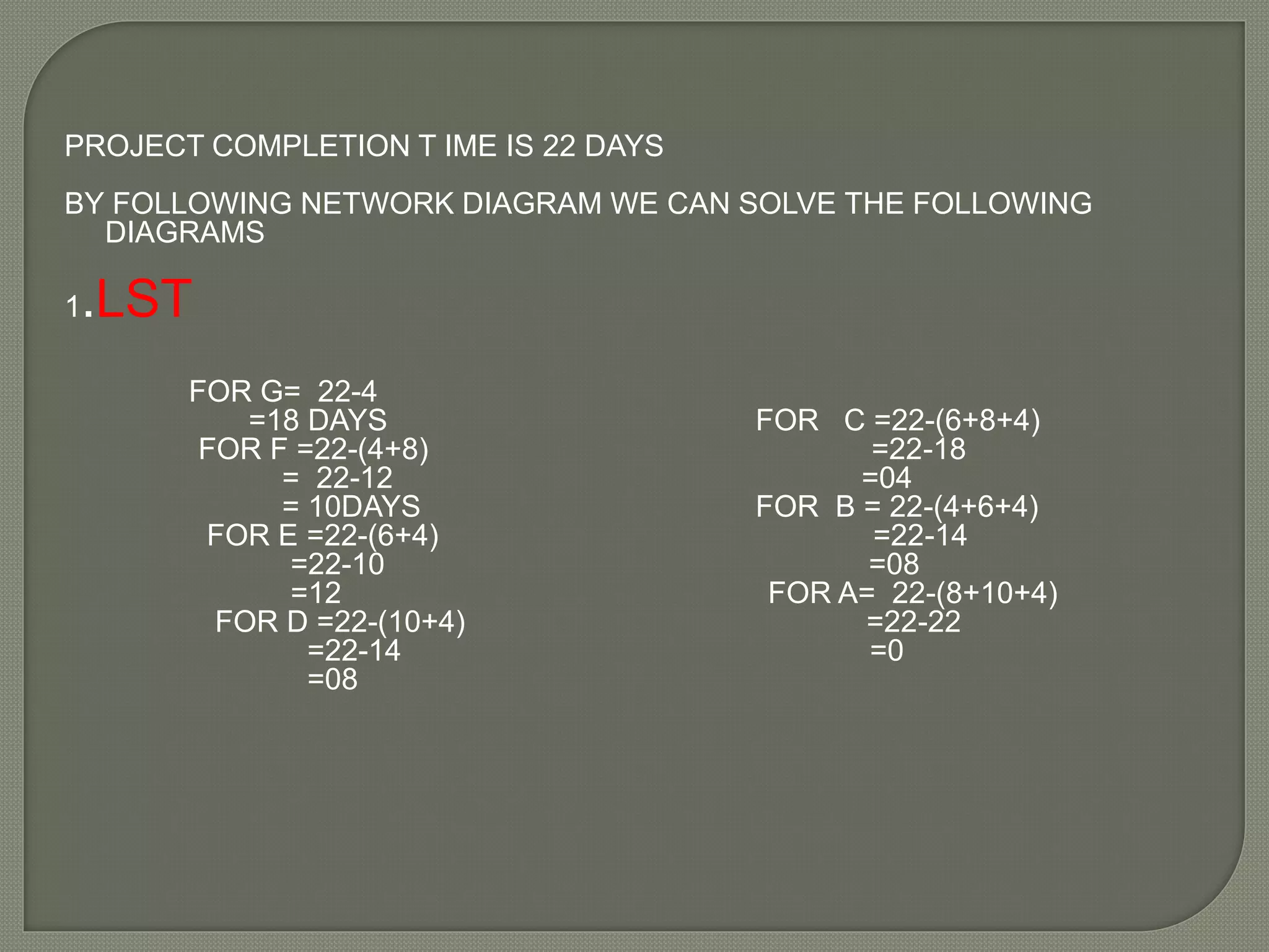 Cpm And Pert Network Diagram | Ppt