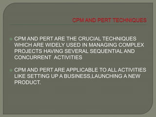 CPM AND PERT NETWORK DIAGRAM | PPTX