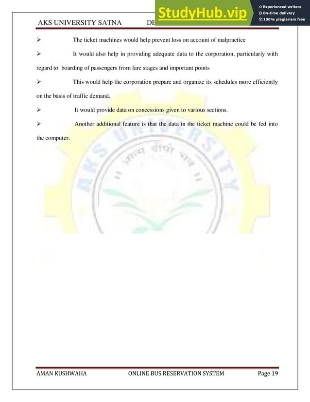 A PROJECT REPORT ON Online Bus Reservation System | PDF