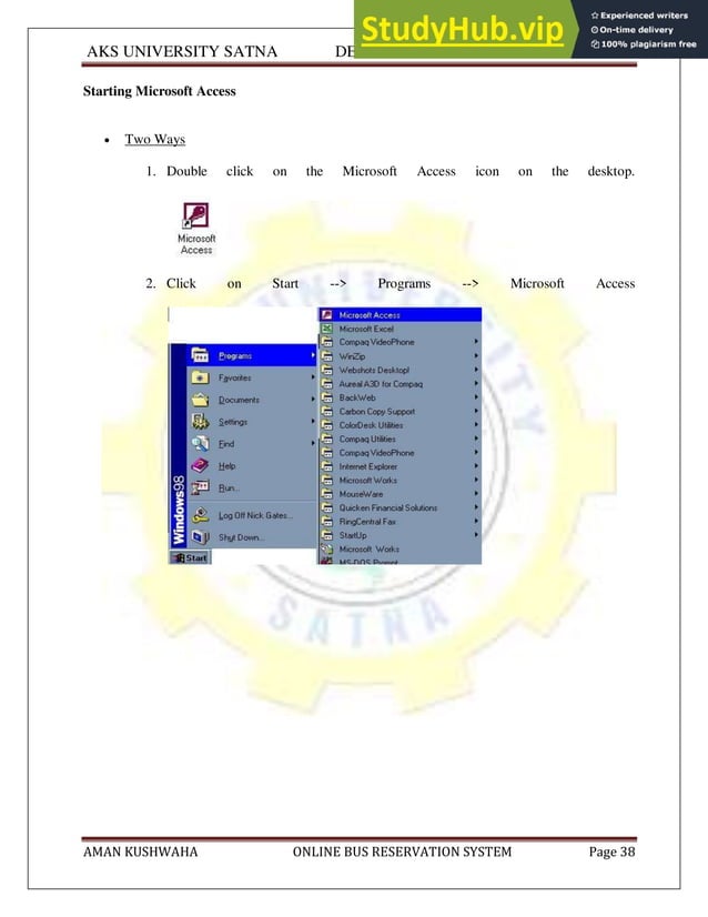 A PROJECT REPORT ON Online Bus Reservation System | PDF