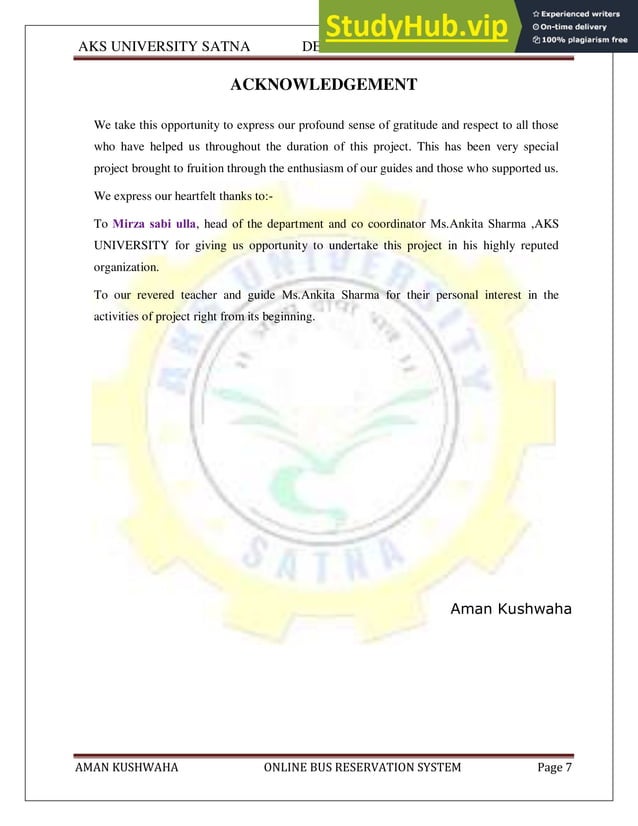 A PROJECT REPORT ON Online Bus Reservation System | PDF