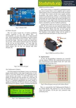 A PROJECT REPORT ON Quot Smart Door Locking System Using Arduino Quot | PDF