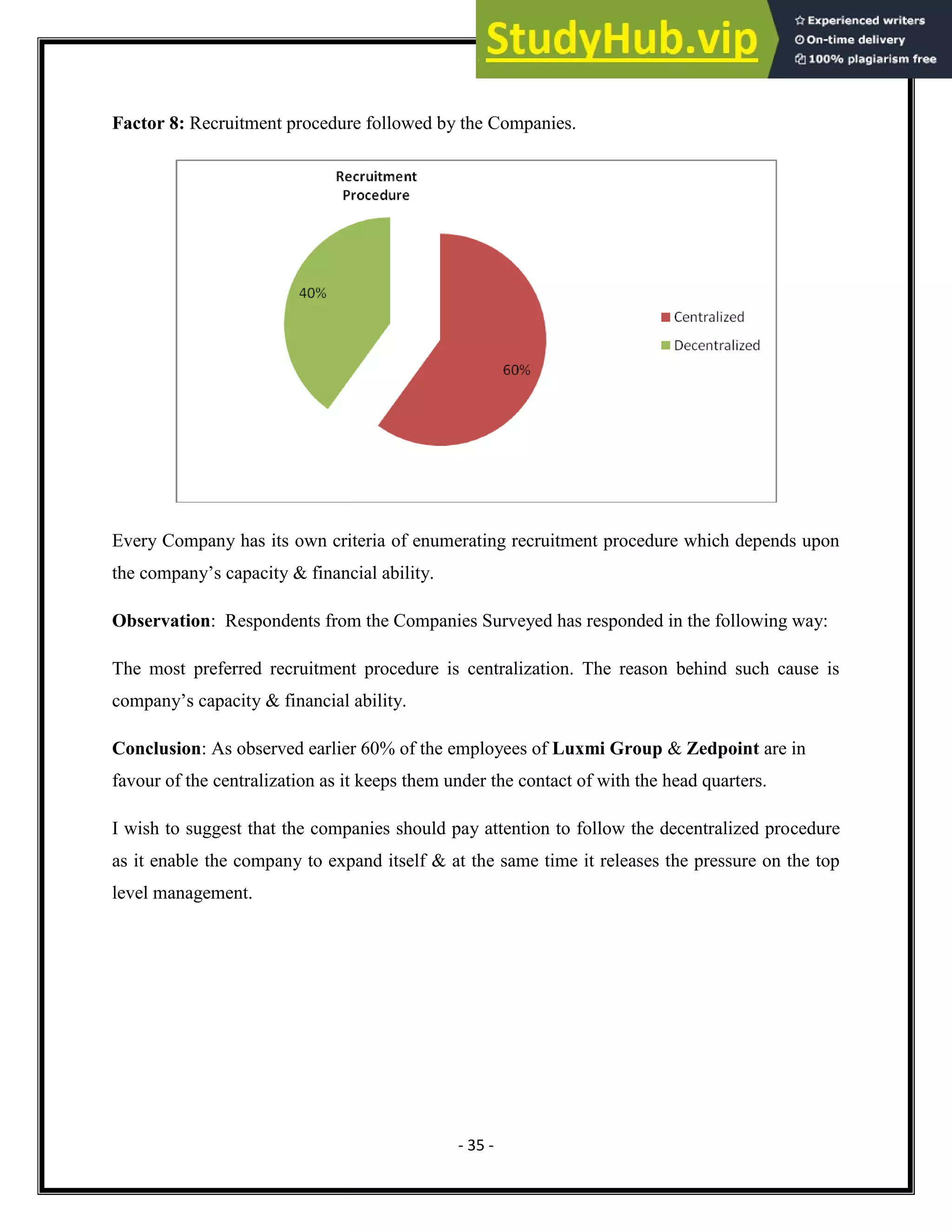 A PROJECT REPORT ON RECRUITMENT AND SELECTION | PDF