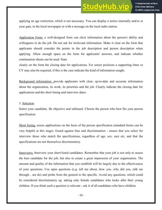 A PROJECT REPORT ON RECRUITMENT AND SELECTION | PDF