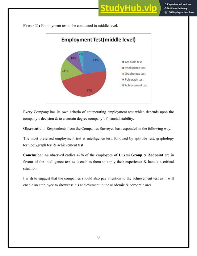A PROJECT REPORT ON RECRUITMENT AND SELECTION | PDF | Resume Writing ...