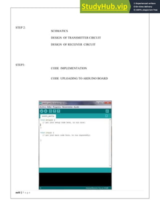 A Project Report On Wireless Doorbell With Arduino | PDF