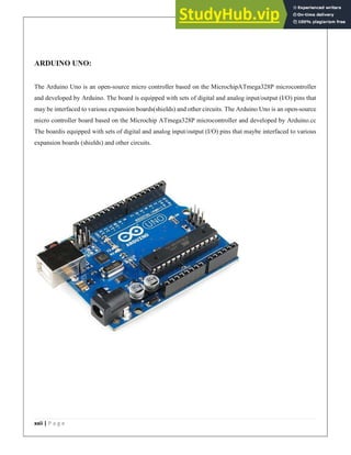 A Project Report On Wireless Doorbell With Arduino | PDF