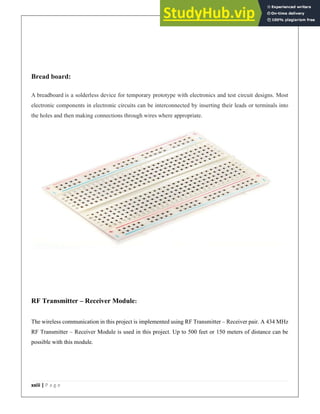 A Project Report On Wireless Doorbell With Arduino | PDF