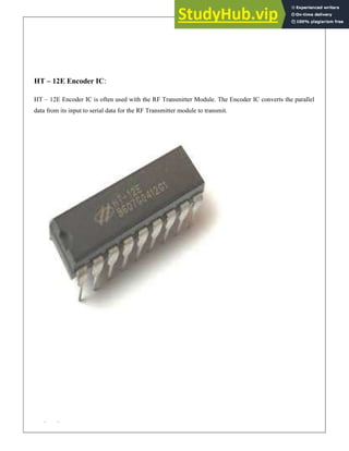 A Project Report On Wireless Doorbell With Arduino | PDF