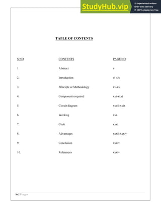 A Project Report On Wireless Doorbell With Arduino | PDF