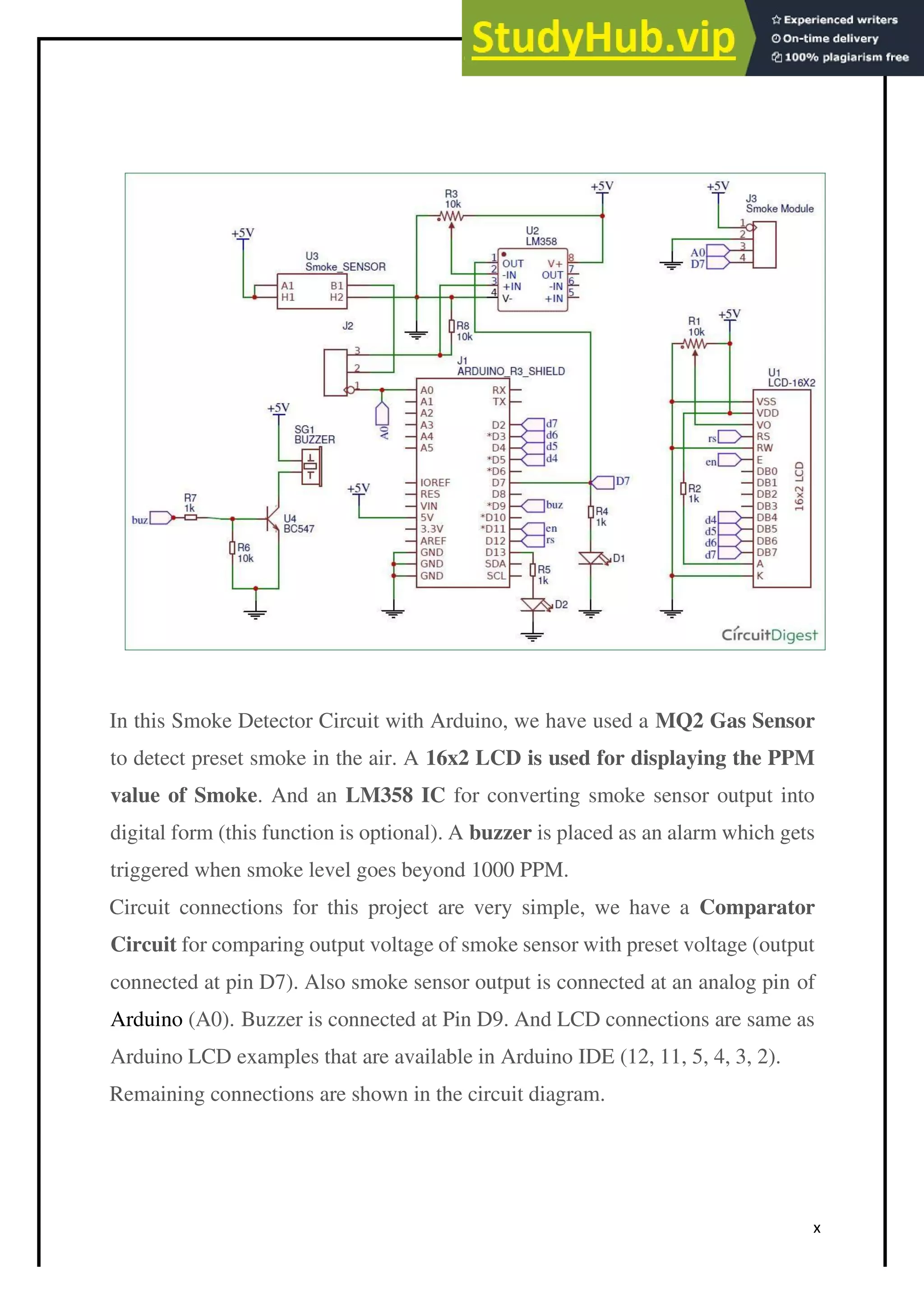 A Project Reports On SMOKE DETECTOR | PDF