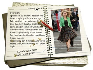 A Prom Girl Diary | PPT