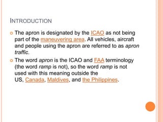 Airport Apron in aviation industry. | PPTX