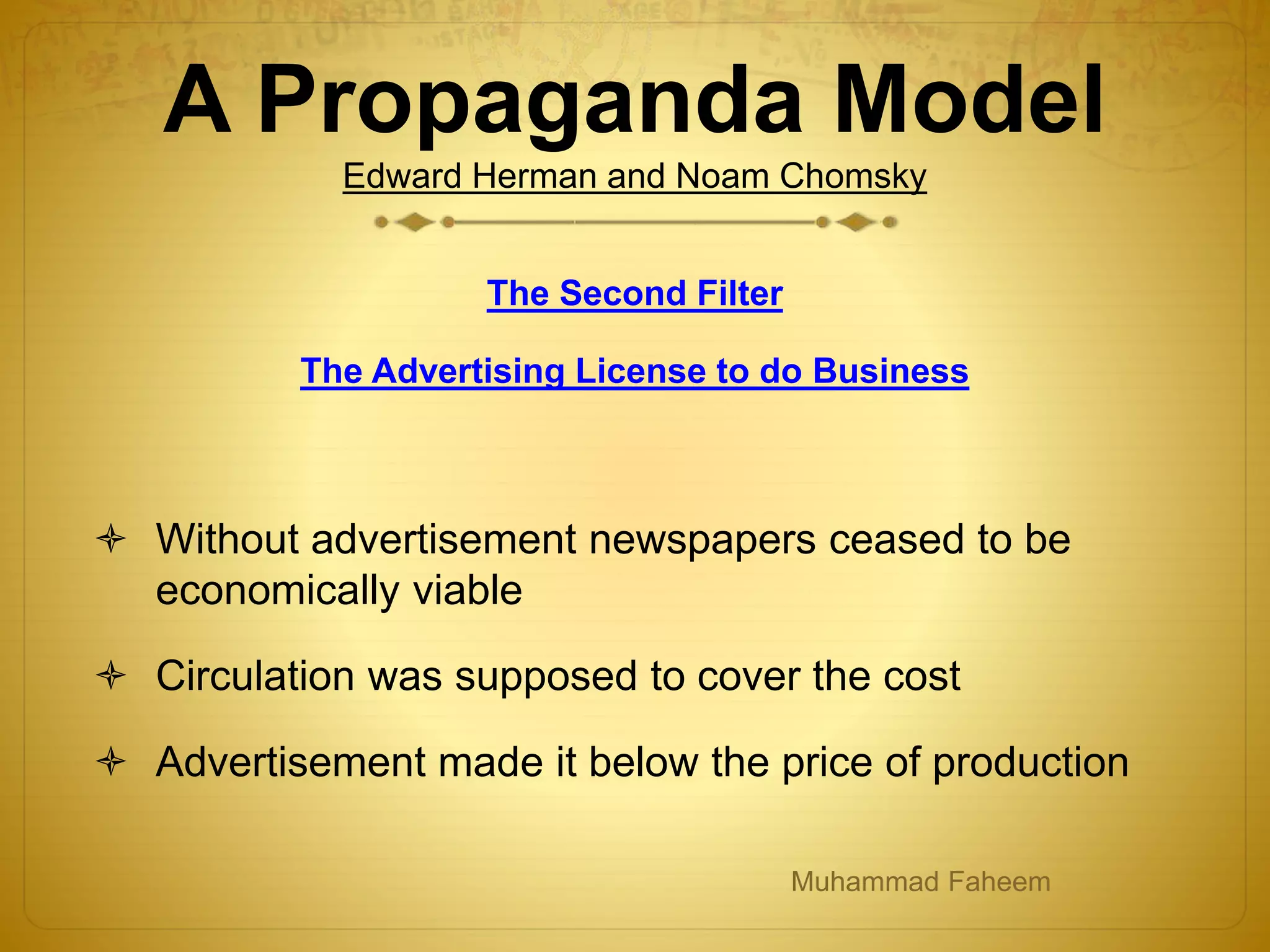 A Propaganda Model | PPTX
