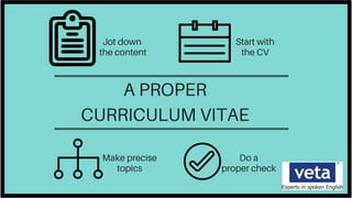 How to make a proper curriculum vitae | PPT
